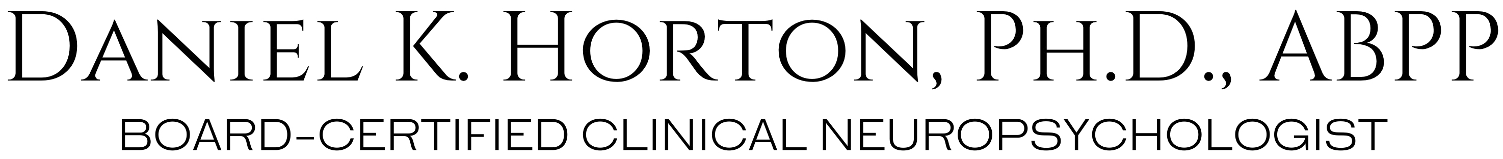 Dr. Daniel Horton – Pediatric Neuropsychologist